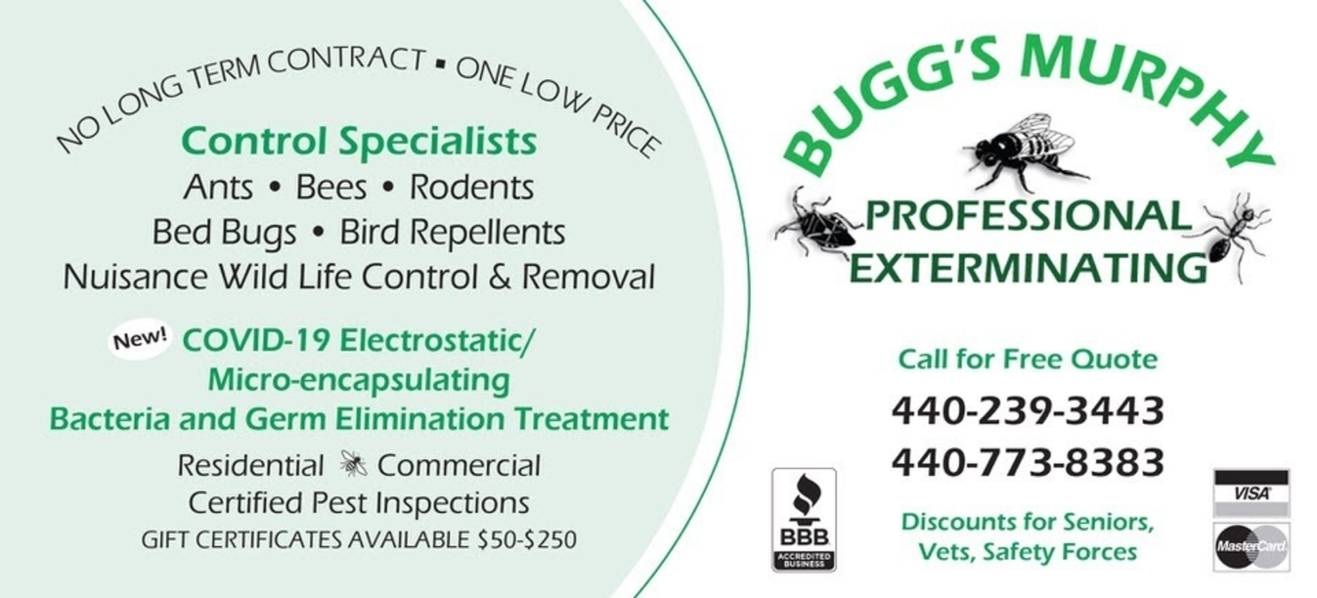 Contact Us – Buggs Murphy Professional Exterminating
